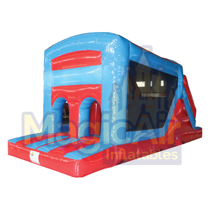 Fun Run & Slide - Red & Blue Plain – Magic Air Inflatables